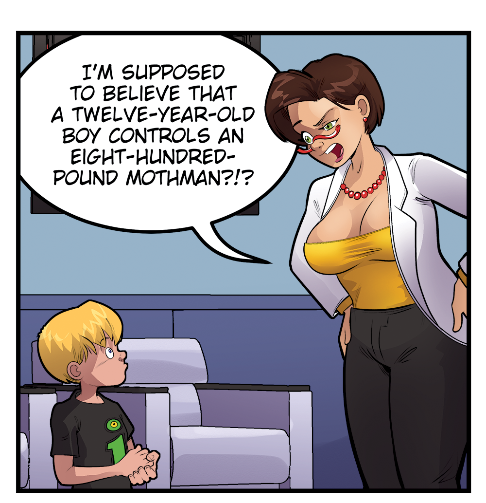 Chapter 15 | Page 8b: When a mothman feels sheepish - Evil Inc